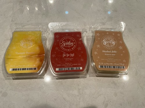NEW Lot 3 Scentsy Scented Wax Go Go Goji Pineapple Paradise Net Wt 2.6 ...