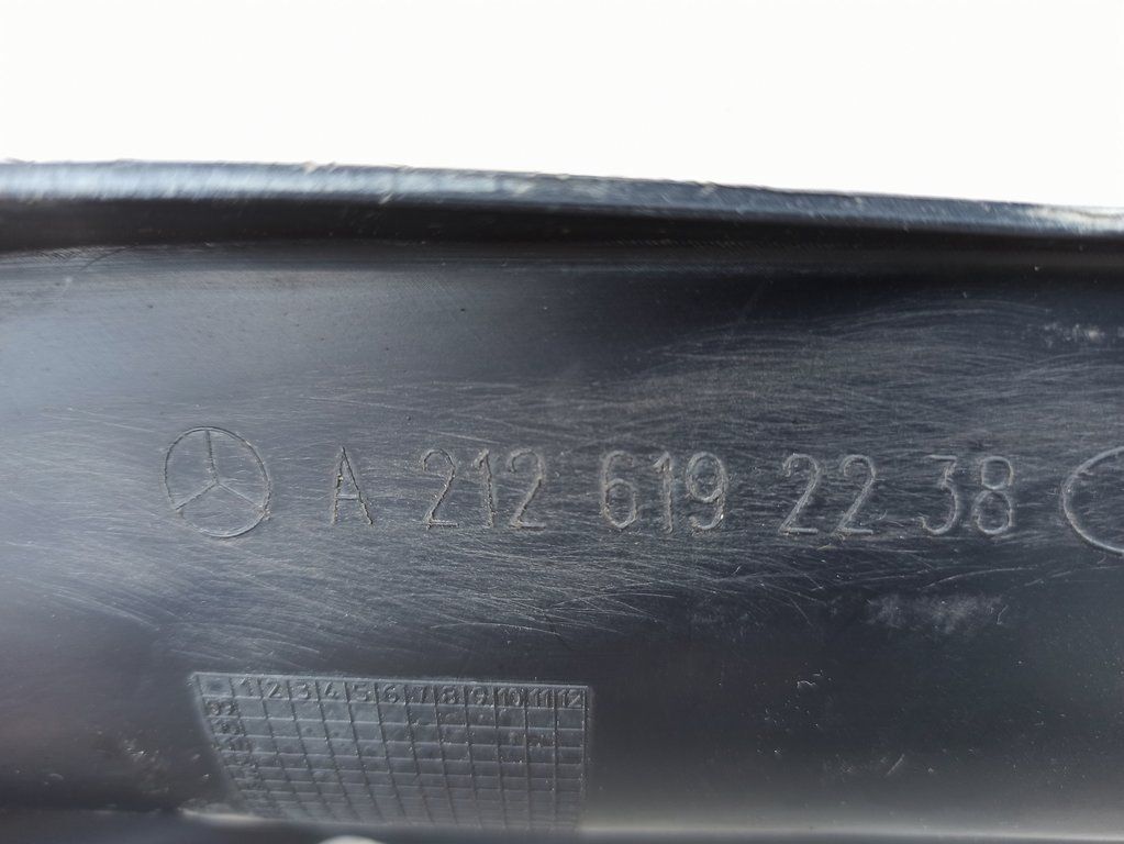 Mercedes-Benz E W212 Rear bumper underbody cover under tray A2126192238 ...