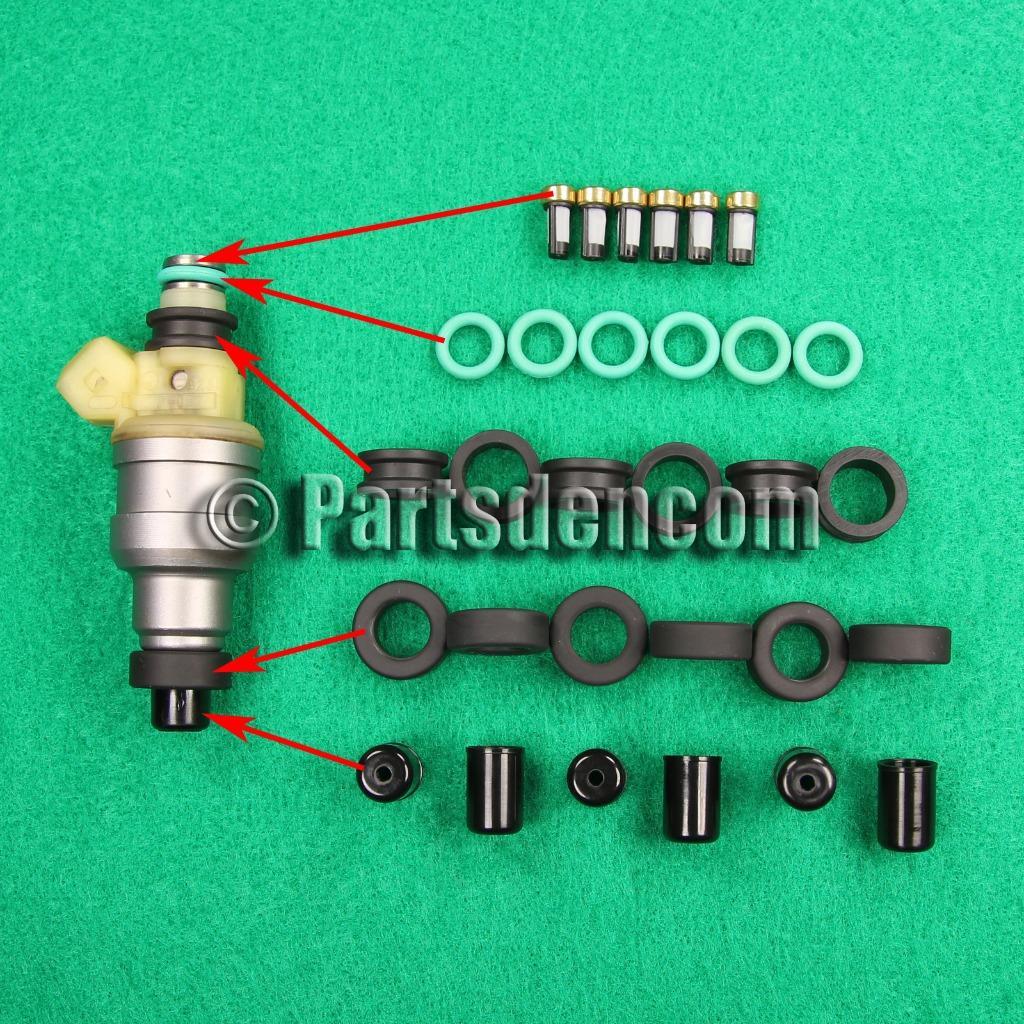 FUEL INJECTOR SERVICE KIT FITS MITSUBISHI PAJERO NF NG NH NJ NK NL 6G72 ...