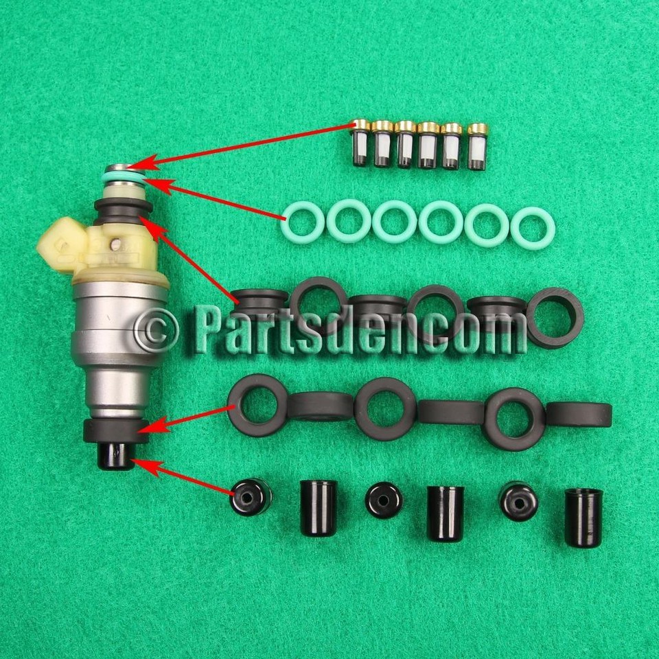 FUEL INJECTOR SERVICE KIT FITS MITSUBISHI PAJERO NF NG NH NJ NK NL 6G72 ...