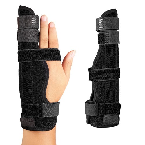 1PC Two Fingers Splint Breathable Finger Pain Relief Elastic Strap ...