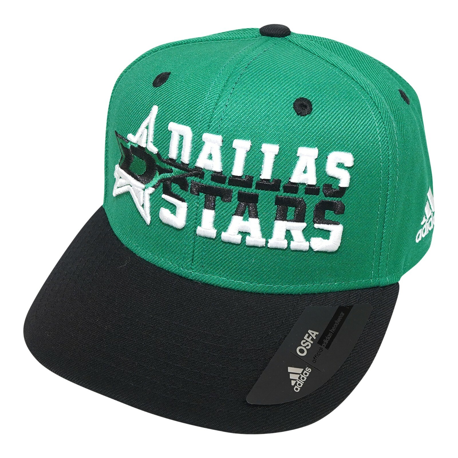 Dallas Stars NHL Men Adidas Adjustable Strap Cap, One Size Green/Black ...