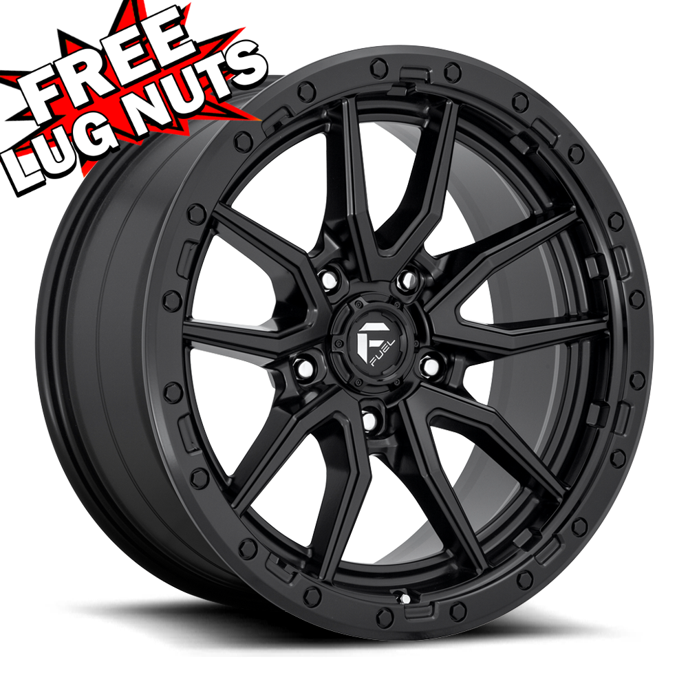 20 inch 20x10 FUEL D679 REBEL BLACK wheel rim 8x6.5 8x165.1 -18 | eBay