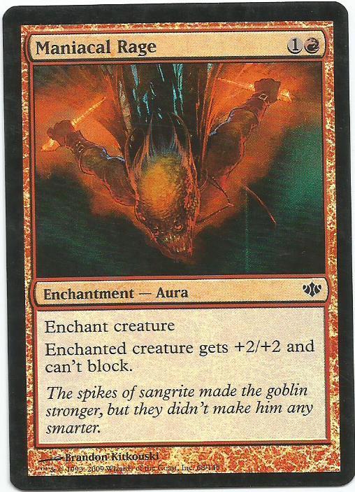 1x Foil - Maniacal Rage - Magic the Gathering MTG Conflux | eBay