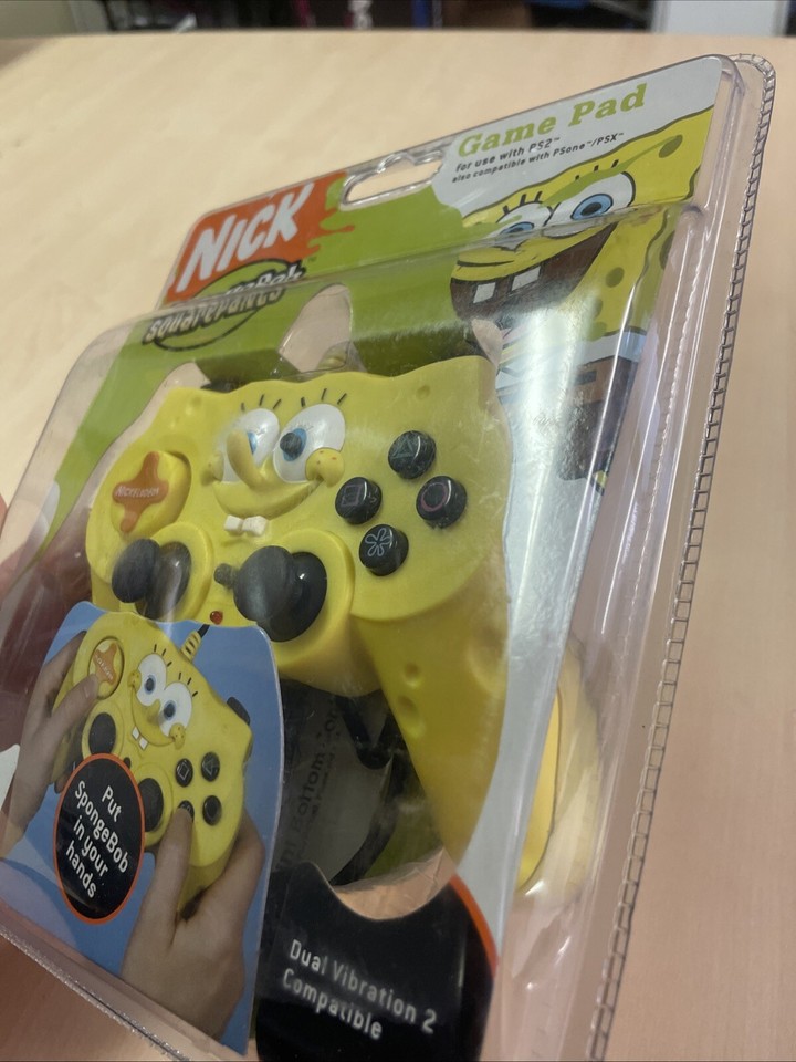 NICKELODEON SPONGEBOB SQUAREPANTS PS2 GAME PAD CONTROLLER - BRAND NEW ...