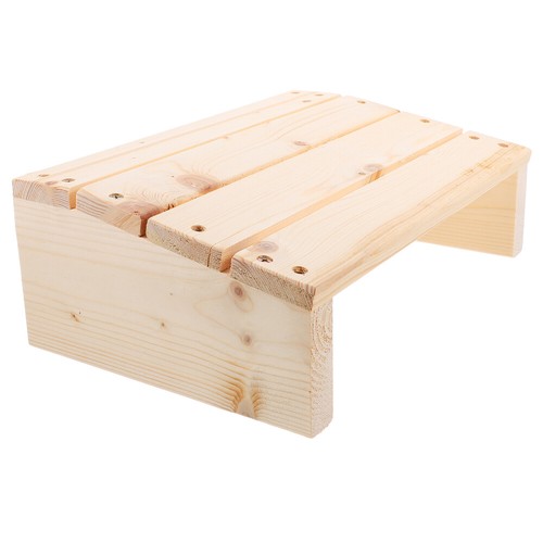 1Pc Wooden Foot Rest Stool for Office Desk Ergonomic Angled Cushion | eBay
