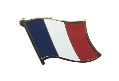 Enameled Metal France Flag Pin Brooch | eBay Australia