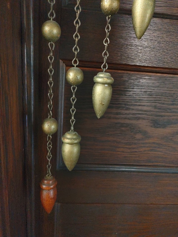 Antique Ball and Chain Door Beaded Portier Portiere Curtain Aesthetic ...