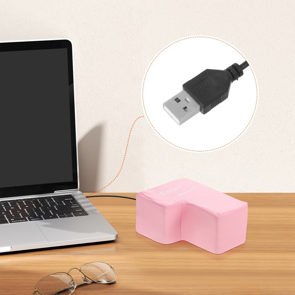 Enter Button Stress Reliever Big Pillow Key Punch Giant for Desktop ...