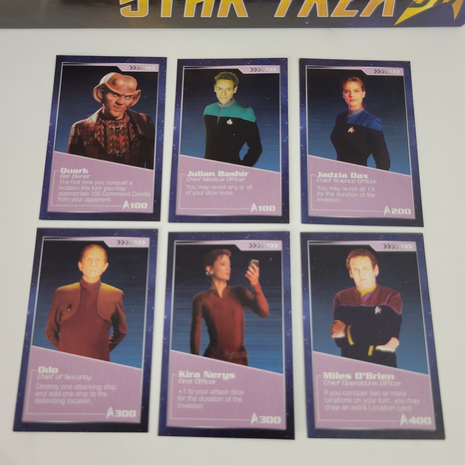 HASBRO 2016 Star Trek Risk Board Game Replacement All 6 Sisko Purple ...