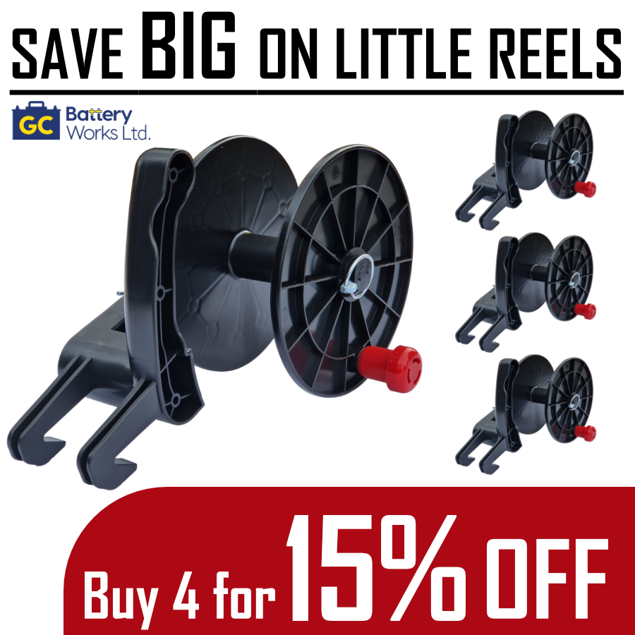 ELECTRIC FENCING REEL 500m Small Economy Portable Fence Spool Wire ...