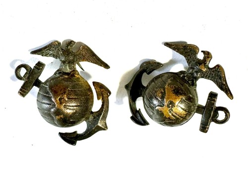 M1920 USMC Service EGA Set First Enlisted EGA Collar Emblem Marine ...