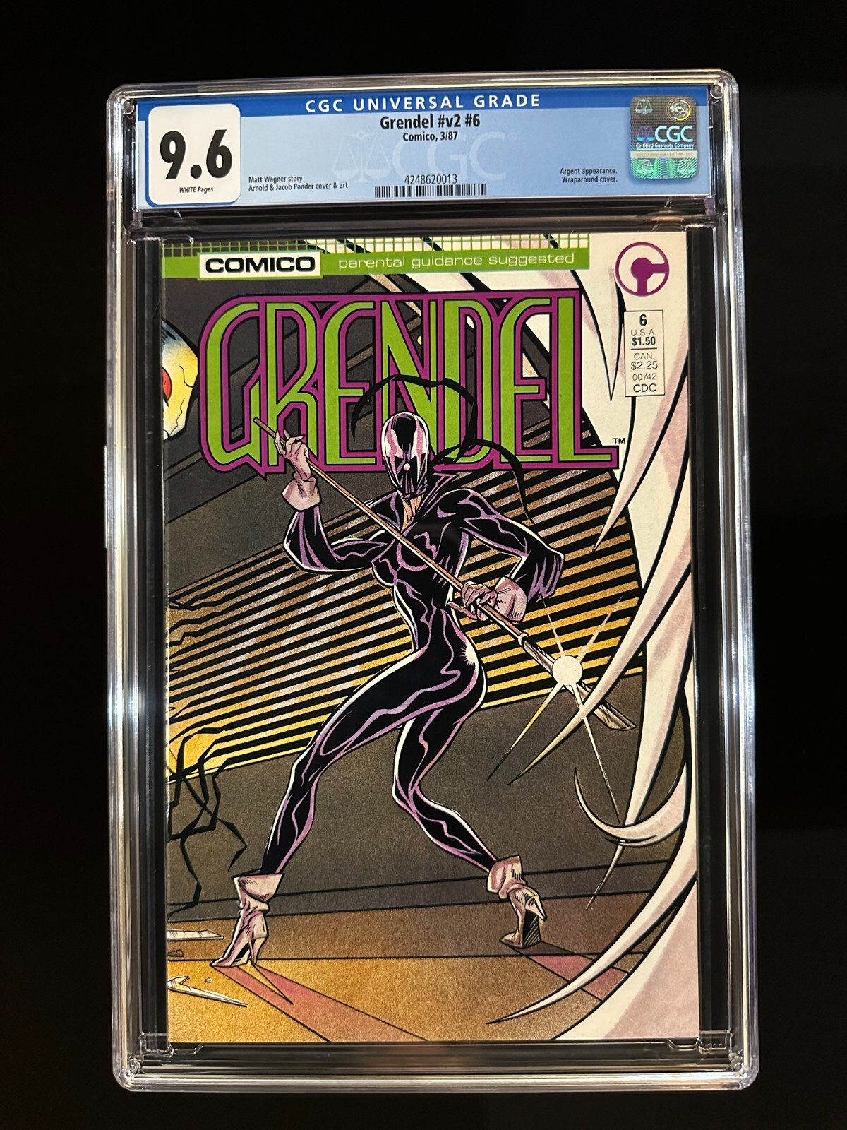Grendel #v2 #6 CGC 9.6 (1987) - Argent app - Arnold & Jacob Pander ...