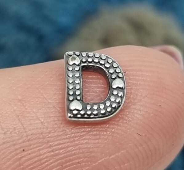 Genuine Pandora Letter D Petite Floating Locket Charm… - Gem