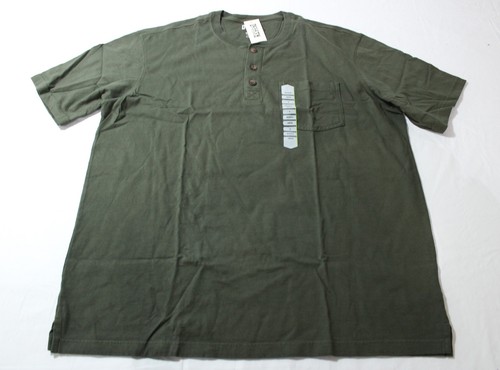 Duluth Trading Co Men's Longtail Pocket Henley Shirt DH3 Vintage Olive ...