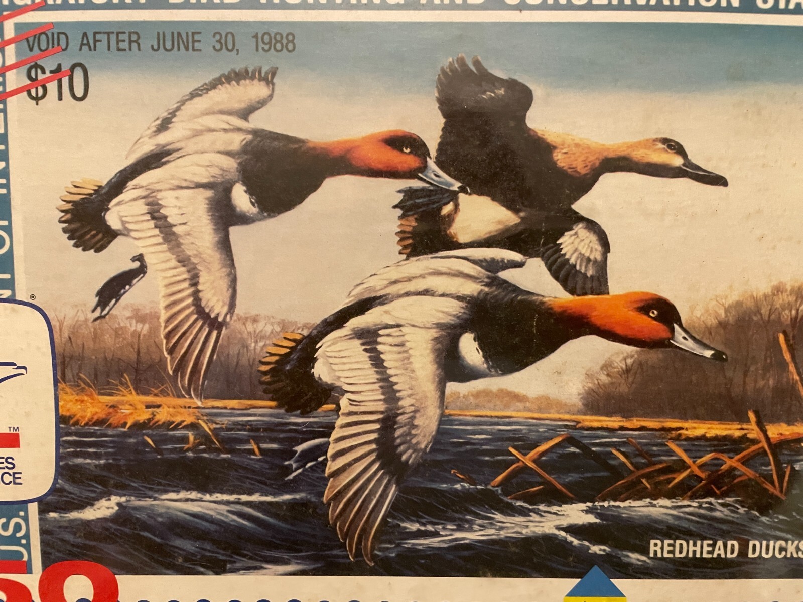 USPS Puzzle 550 Pcs Migratory Bird Hunting Conservation Stamp Redhead ...