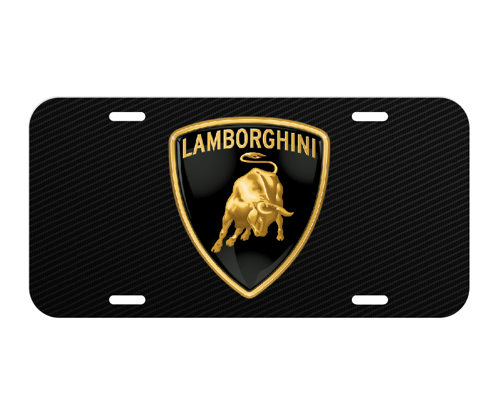 LAMBORGHINI Vehicle License Plate Aventador Huracán Exotic Sports Lambo ...