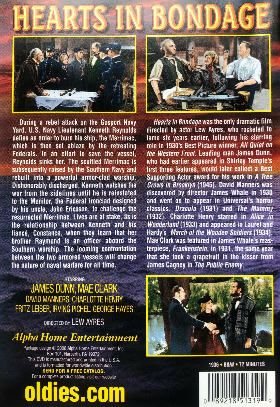 Hearts in Bondage DVD 1936 Edward Gargan, Pat Flaherty, James Dunn ...