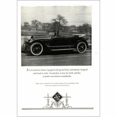 1918 Locomobile: Equipped With Special Body Vintage Print Ad | eBay