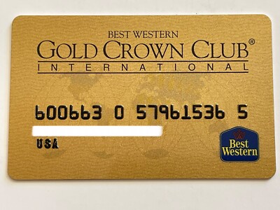 Best Western Gold Crown Club International Card ️Collectible ️Not a ...