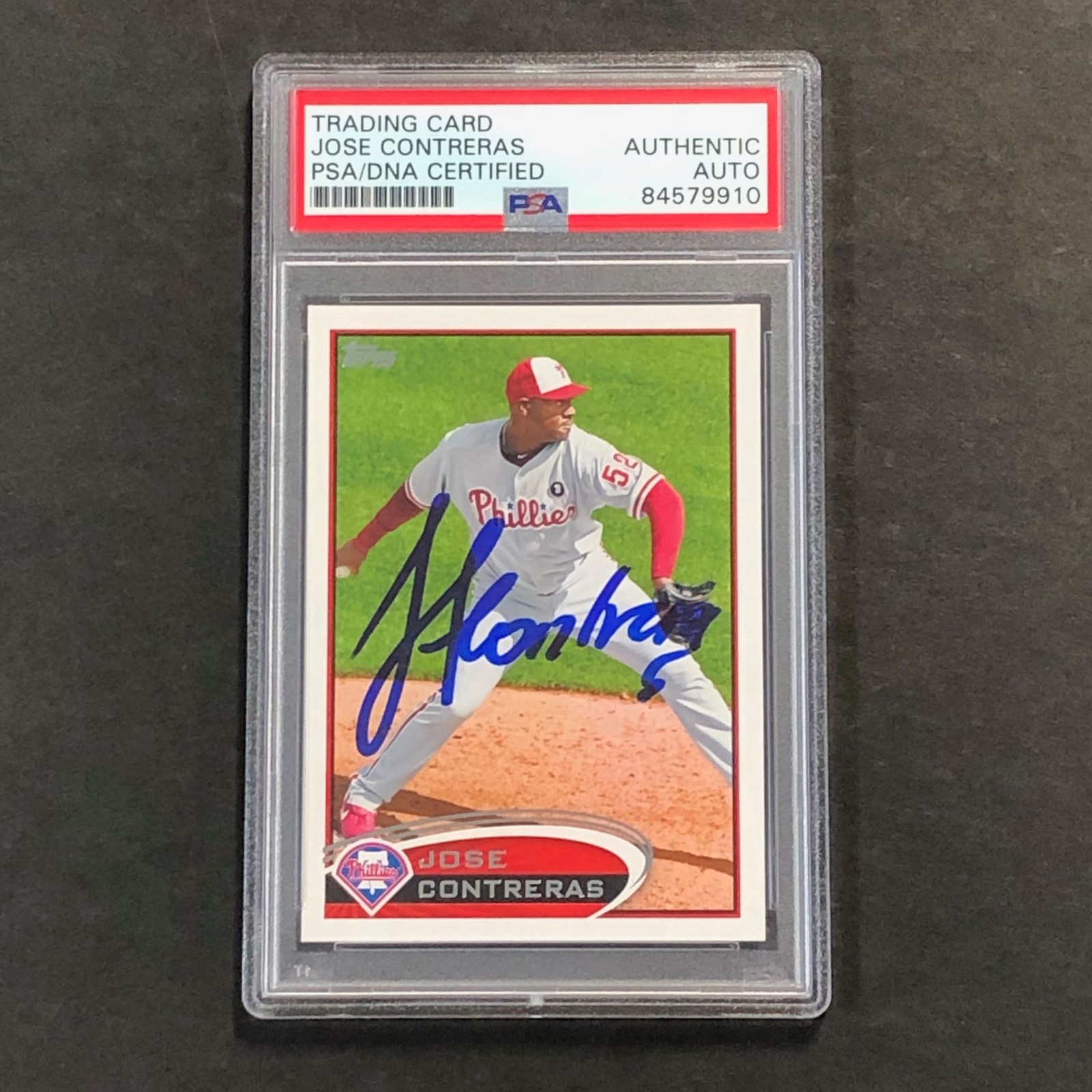 2012 TOPPS #634 Jose Contreras Signed Card PSA Slabbed Auto Phillies | eBay