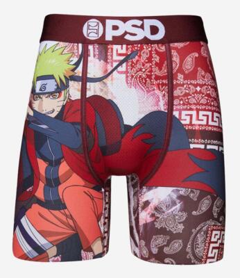 PSD Miami NARUTO MEANDER Shippuden Mesh Front & Back Panel Boxers Men's ...