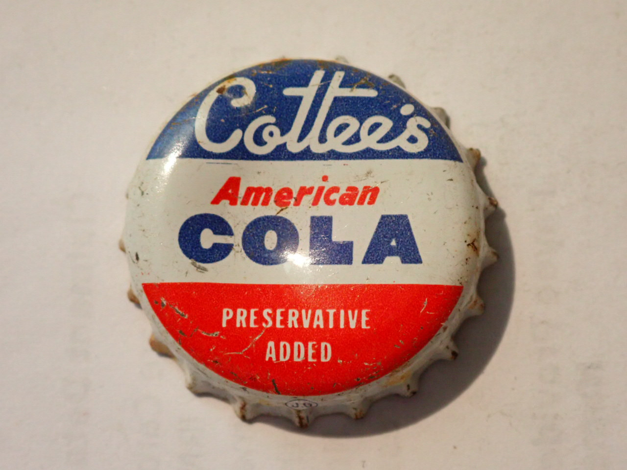 CROWN SEAL BOTTLE CAP COTTEES AMERICAN COLA USED CONDITION with CORK ...