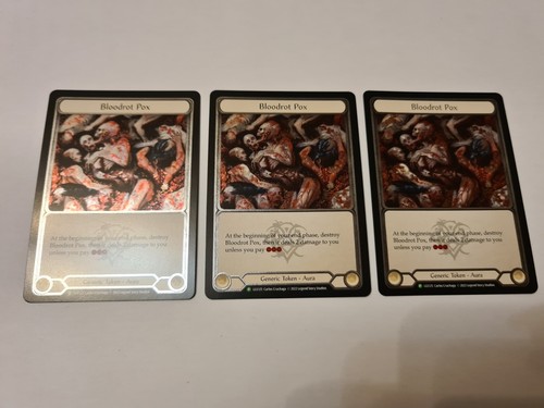 3 X Flesh and Blood Bloodrot Pox / Frailty LGS125 LGS126 nr mint promos ...