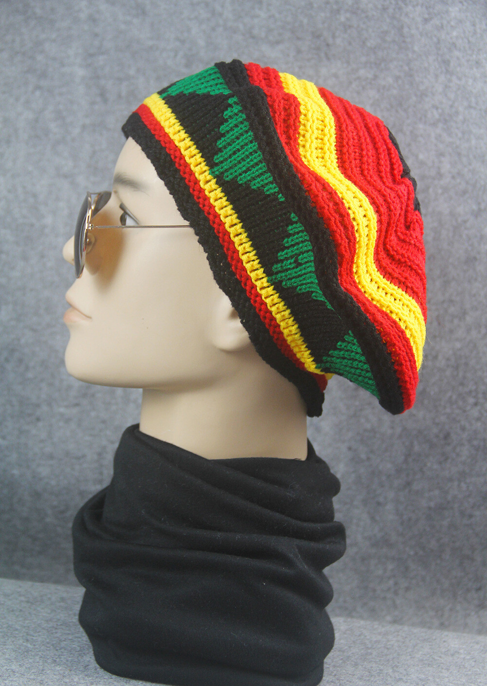Rasta Hat Jamaica Marley Reggae Caps African Style Knitted Hat Beret ...
