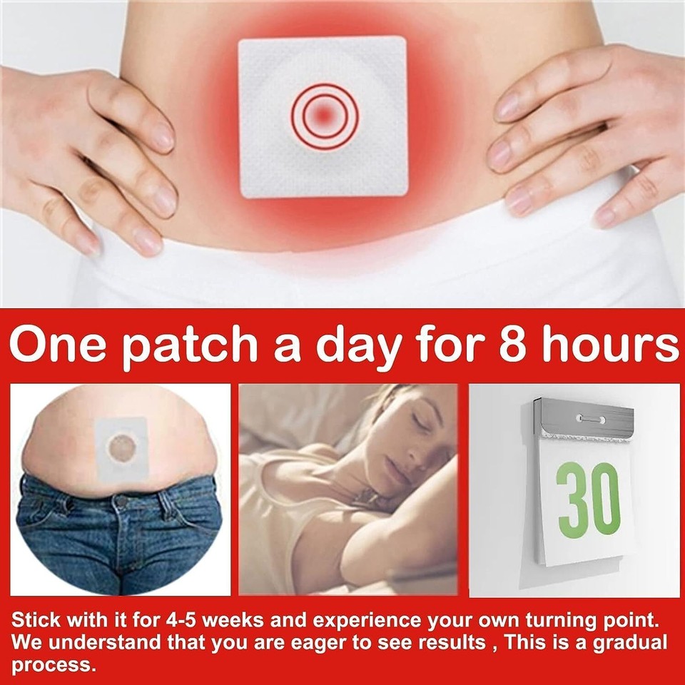 10/30/60 Pcs Slim Patch Weight Loss Slimming Belly Pads Detox Burn Fat ...