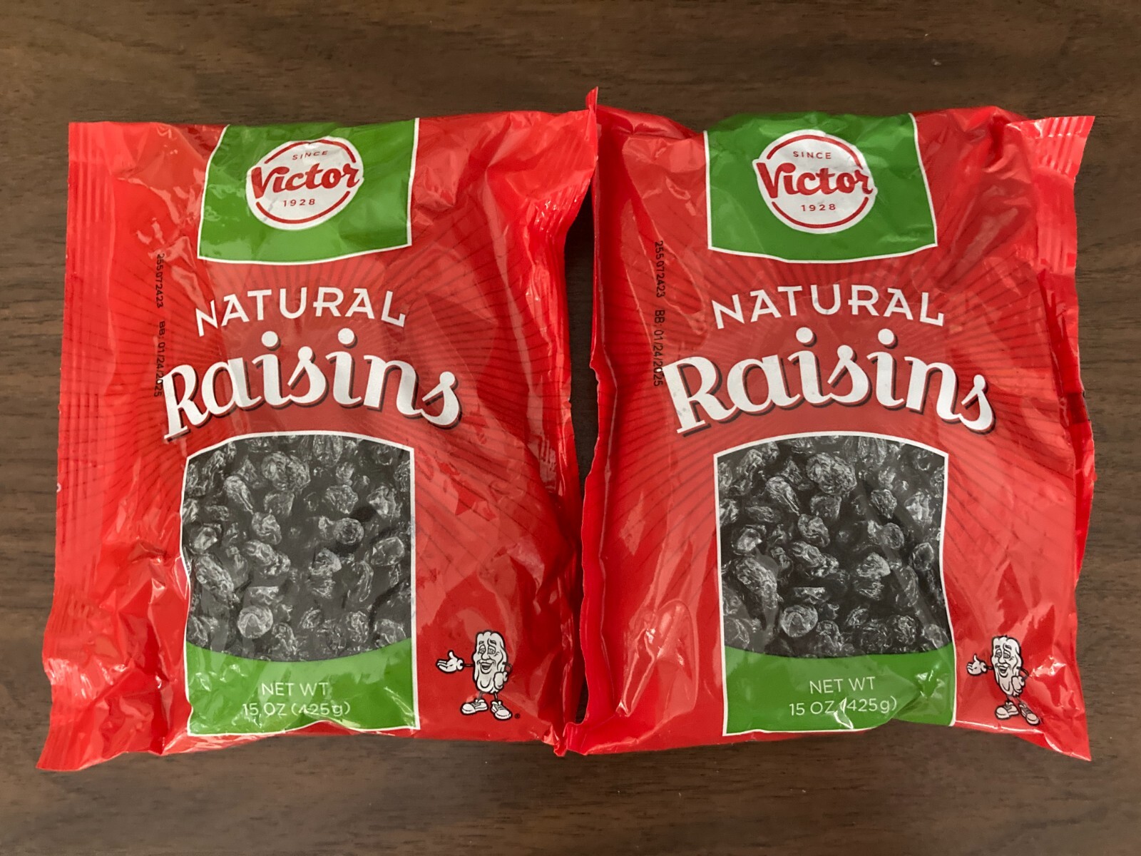 Victor Natural California Seedless Raisins, 2 Packages - 15 Oz. Best by ...