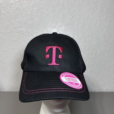 T-Mobile Tuesdays Black Mesh Back Trucker Adjustable Hat Cap New No ...