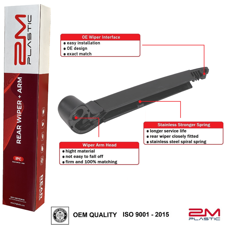 Rear Wiper Arm & Blade For Jaguar F-Pace 2017 - 2023 13" T4A6078 ...