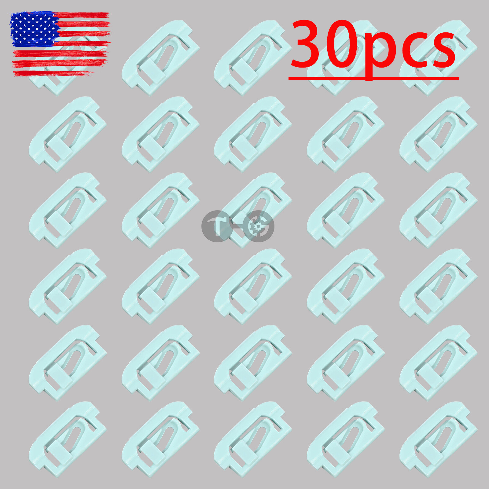 30pcs Windshield & Rear Window Trim Molding Clips Fit For 1975-1988 GM ...