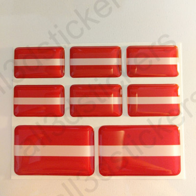 Sticker Latvia Resin Domed Stickers Latvia Flag 3D Vinyl Adhesive Decal ...
