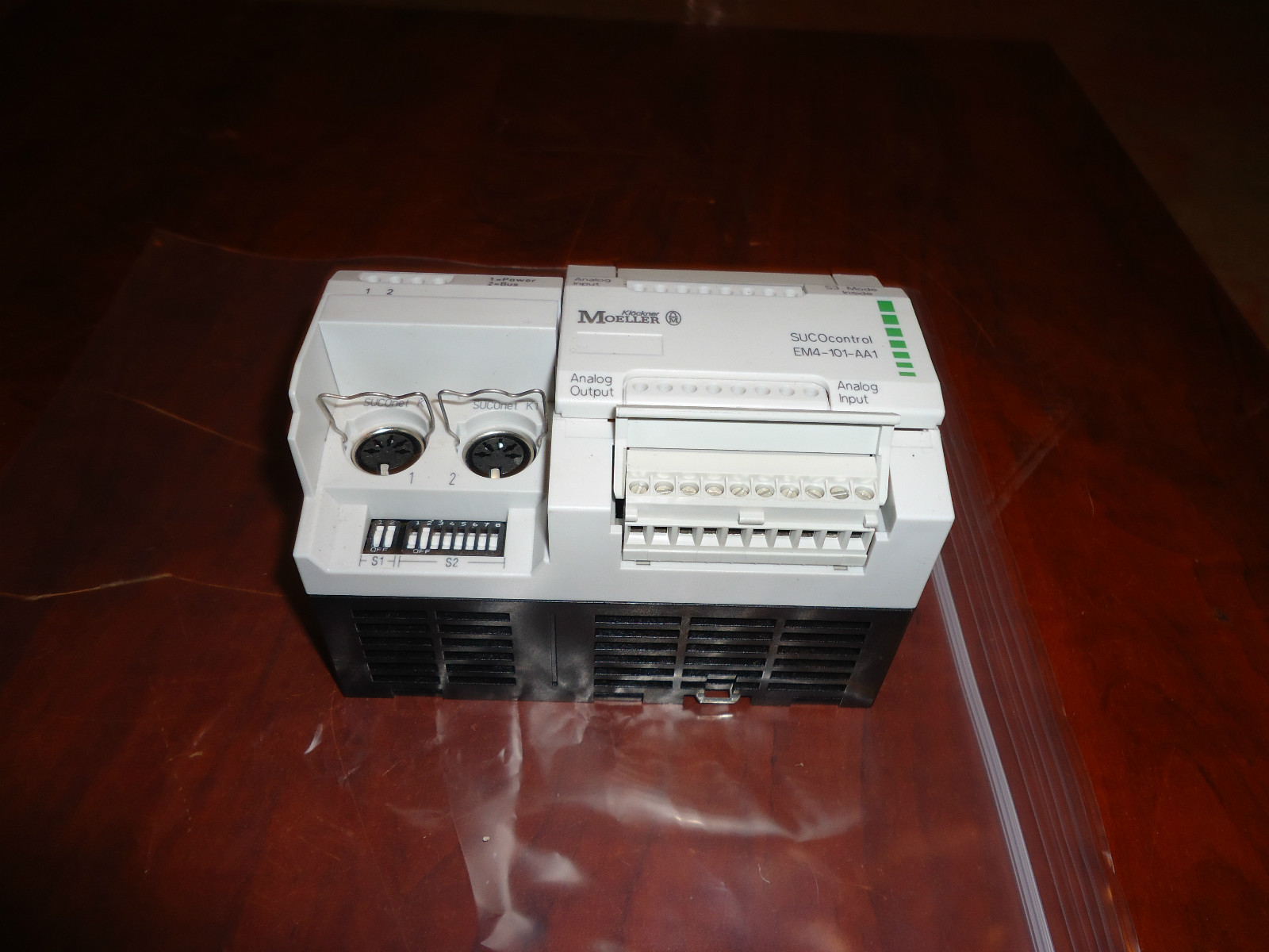 MOELLER, I/O MODULE ANALOG 8INPUT/4OUTPUT 0.15AMP 24VDC, CAT #EM4-101 ...