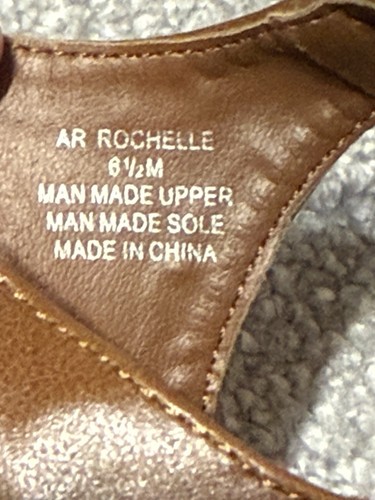 American Rag Cie Rochelle Ankle Strap Cork Wedge Platform Sandals Brown Size 6.5 | eBay