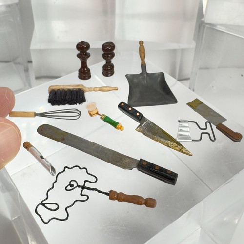 12Pc Artisan + Commercial Dollhouse Miniature Kitchen Tools Lot 1:12 ...