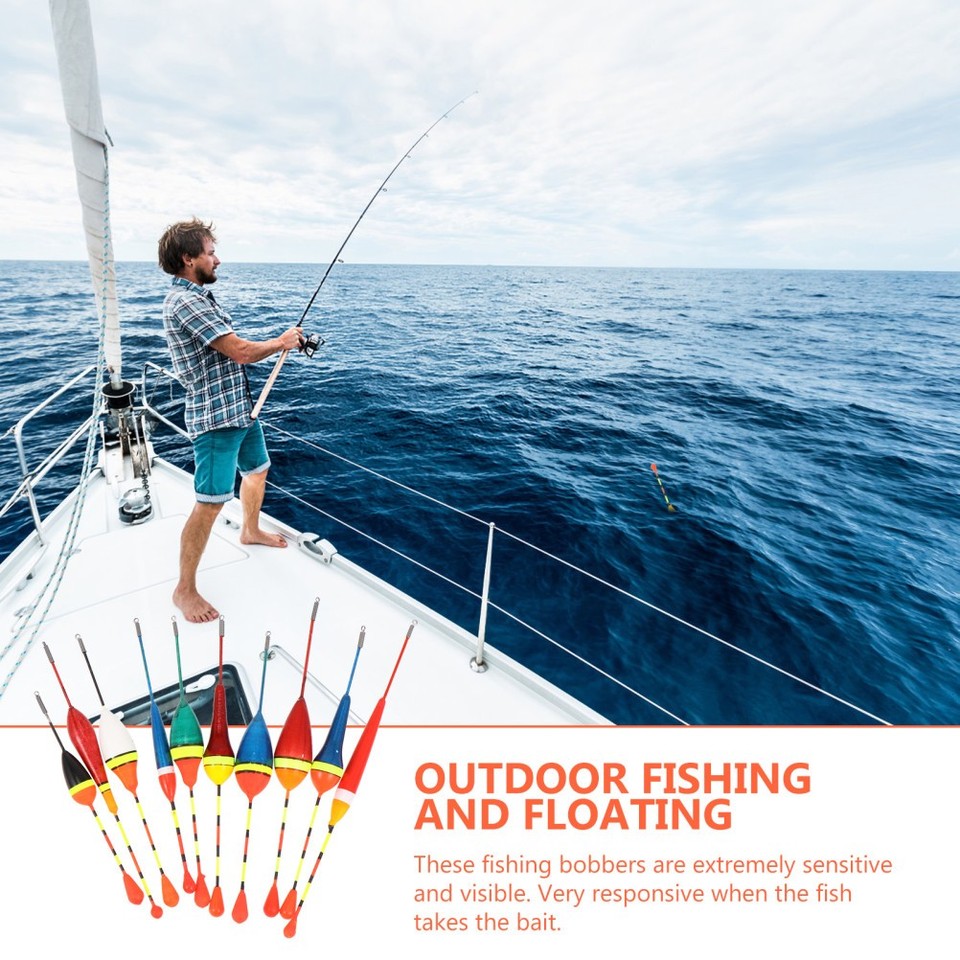 60 pcs Fishing Floats Buoy Remind Fish Bite Fishing Tackle Tool | eBay UK