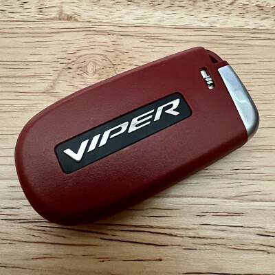 VIPER RED KEY FOB DODGE 5 BUTTON WITH LOGO | eBay