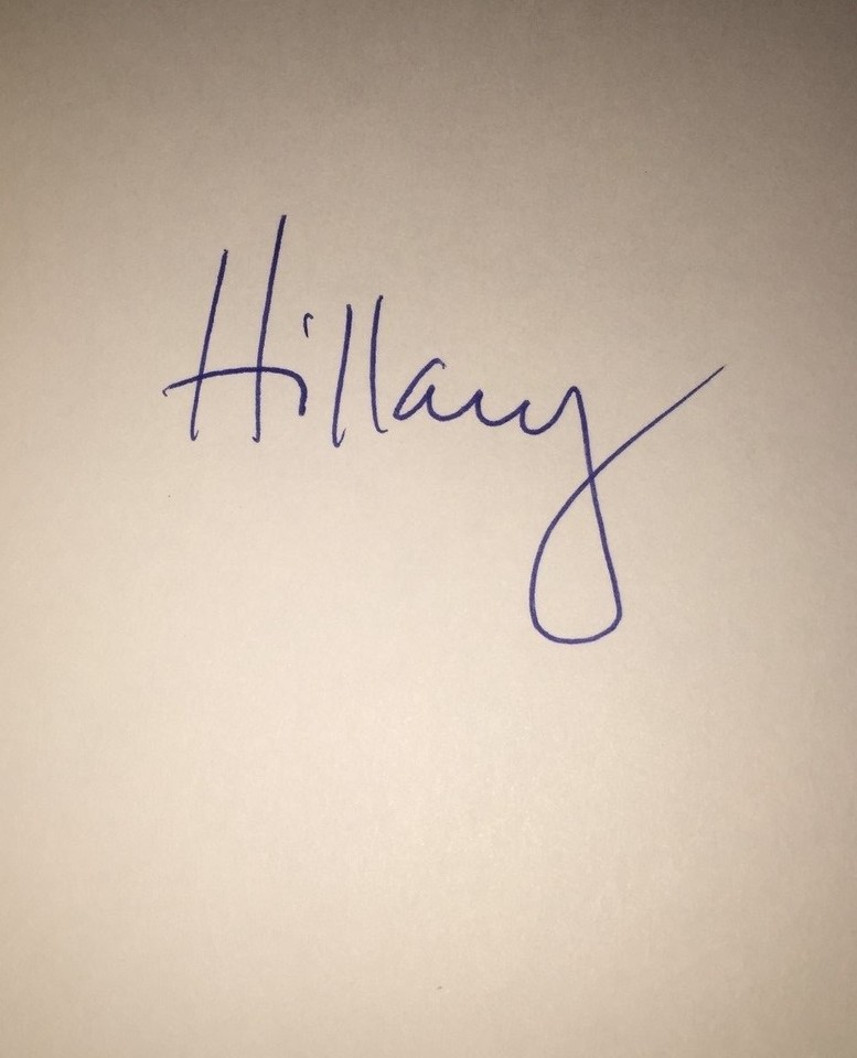 Hillary Clinton Signed Book titled Hard Choices includes proof photo ...