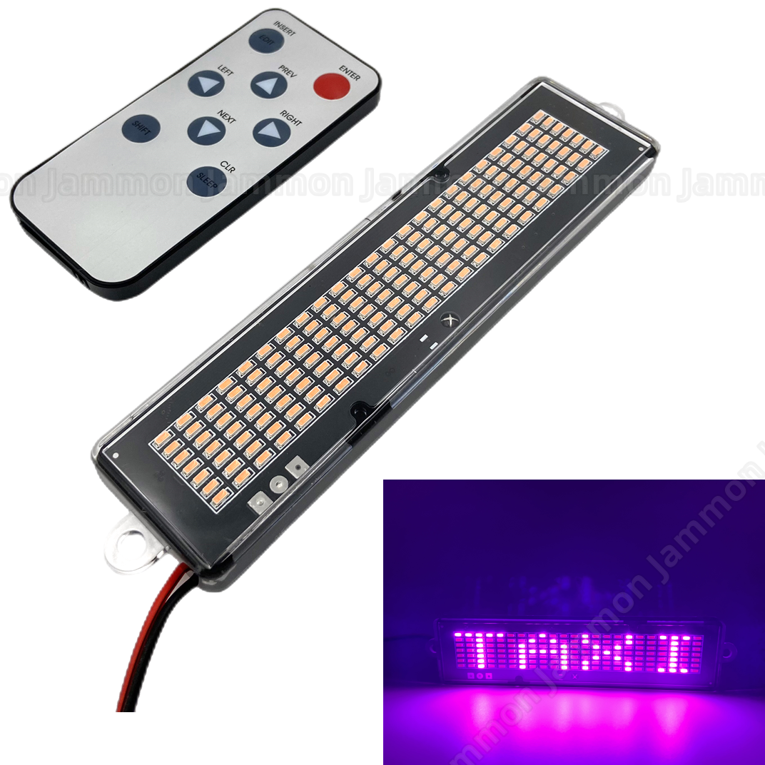 12V Car LED Programmable Message Sign Scrolling Display Board Remote ...