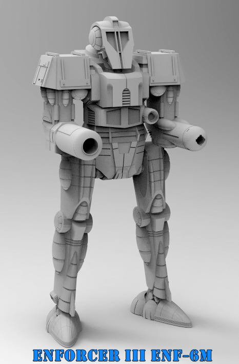 Enforcer III ENF-6M | Brian Banzai Exclusive BattleMech | Battletech ...