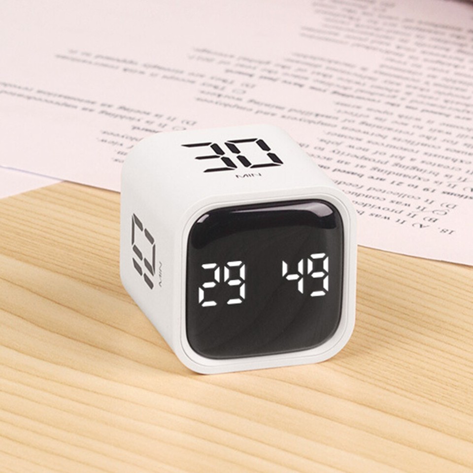Cube Timer Digital Timer Portable Alarm Cube Timer for Study Cooking ...