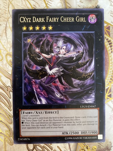 Yu-Gi-Oh! TCG CXyz Dark Fairy Cheer Girl LTGY-EN047 Rare Unlimited Near ...