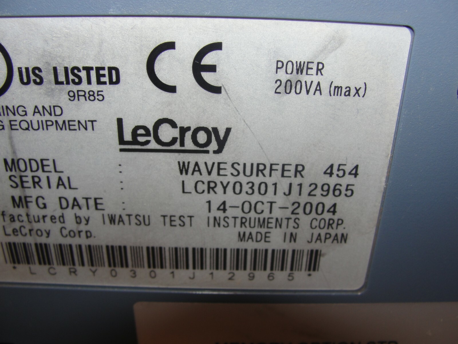 LeCroy waveSurfer 454 500 MHz Oscilloscope 2 GS/s | eBay