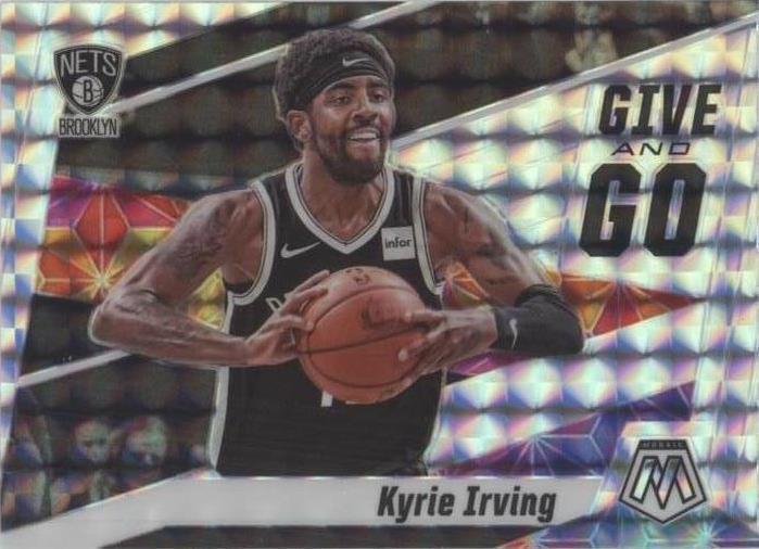 2019-20 Panini Mosaic - Give and Go Kyrie Irving #1 Silver Mosaic Prizm ...
