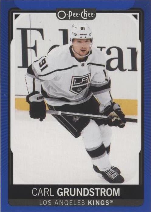 2021-22 O-Pee-Chee - Carl Grundstrom #191 Blue Border for sale online ...