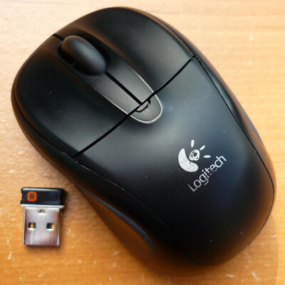 Logitech M305 Wireless Optical Mouse w/ Unifying Receiver Black - VG ...