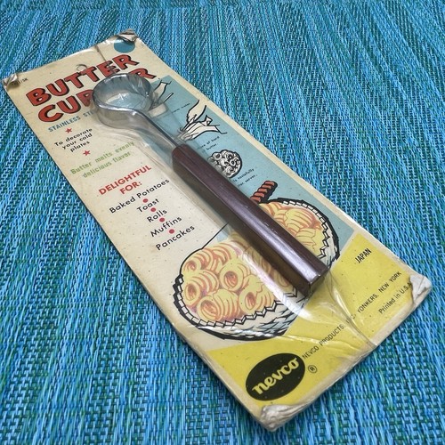 Vtg Nevco Butter Curler Chocolate Zester Stainless w Wood Handle ...
